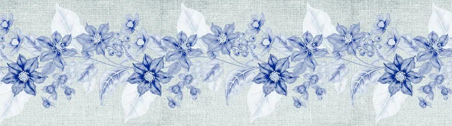 Flowers - samolepící bordura