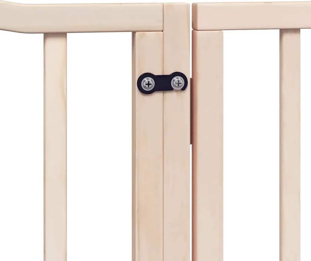 Zábrana pro psy s dvířky skládací 10 panelů 800 cm topol 3155615