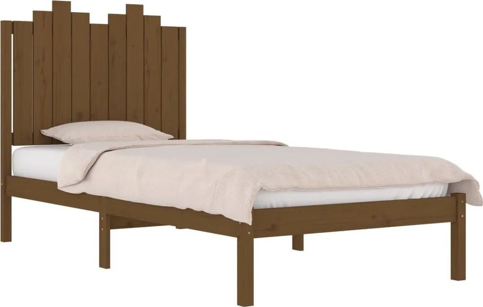 vidaXL Rám postele masivní borovice 100 x 200 cm [3103771] Barva: Přírodní