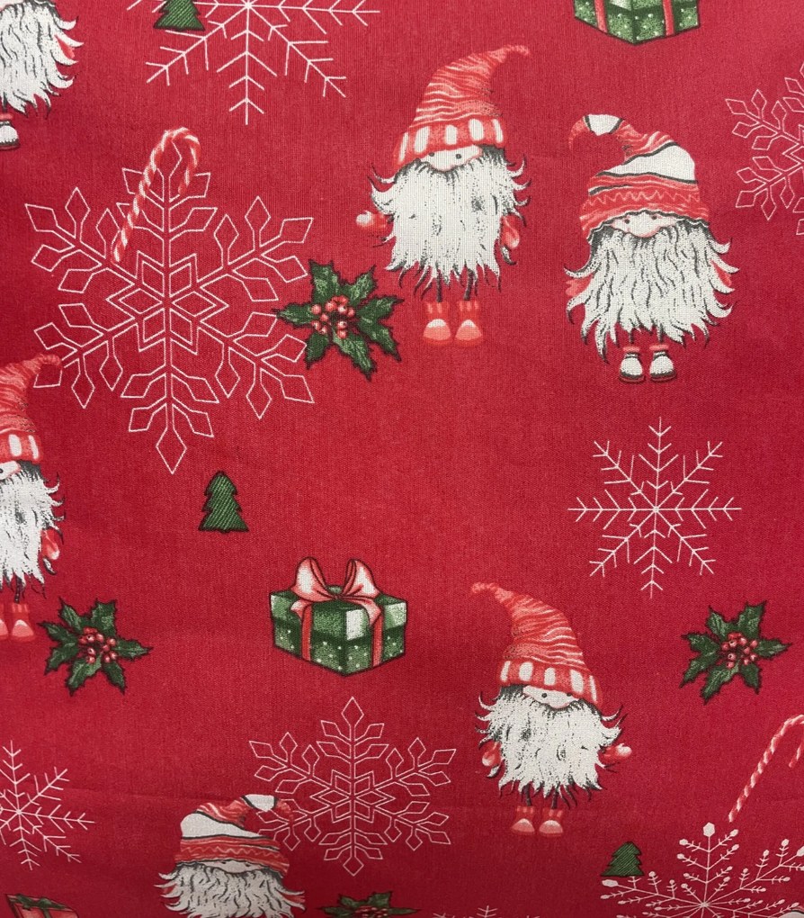 Povlečení bavlněné Vánoční Merry Christmas red 200x140cm+90x70cm TiaHome