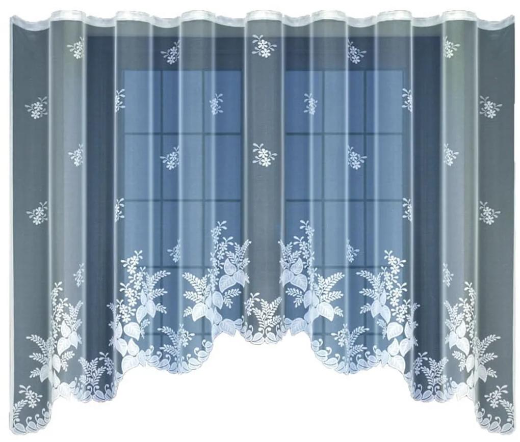 Dekorační žakárová záclona s řasící páskou SINAI 150 bílá 300x150 cm MyBestHome