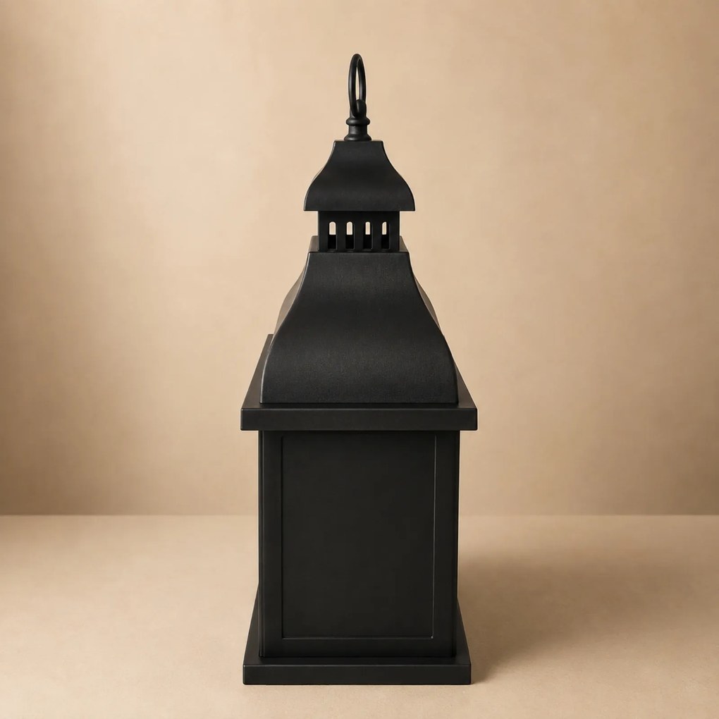 Lucerna s efektem krbu LED, 13,5 x 25,5 x 37 cm