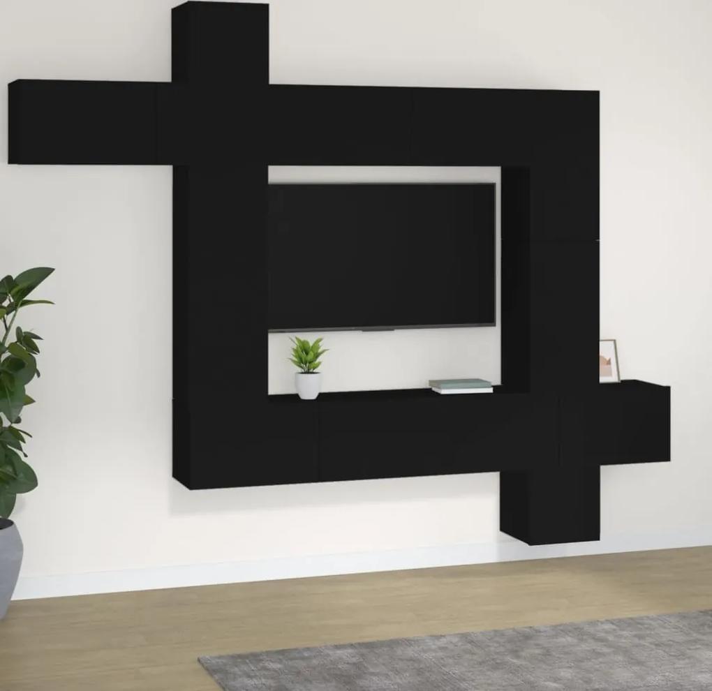 vidaXL 9dílný set TV skříněk kompozitní dřevo [3114658] Barva: dub sonoma