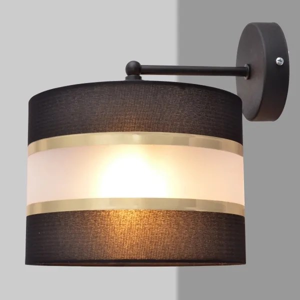 Nástěnná lampa HELEN 1xE27/15W/230V černá/zlatá