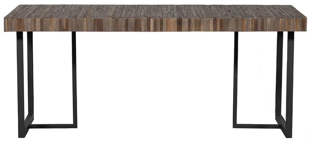 Jídelní stůl manero 180 x 90 cm tmavě hnědý MUZZA