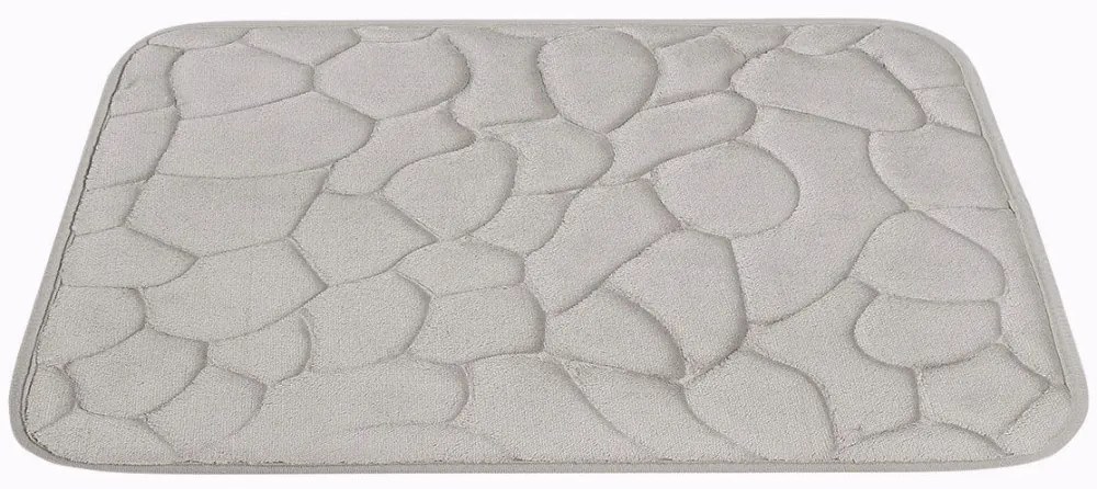 BO-MA, Protiskluzová koupelnová předložka 3D 133 sand, 50x80, šedá, koupelna