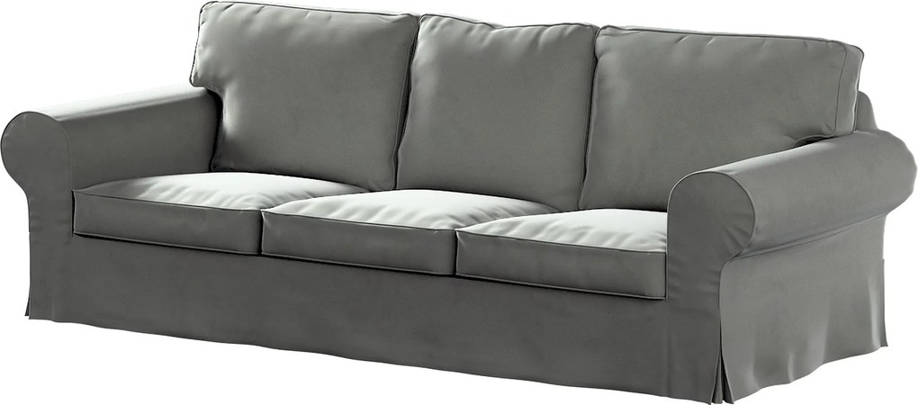 Potah na pohovku IKEA Ektorp 3-místná, rozkládací STARÝ MODEL PIXBO barva šedá látka lesklé, sametová