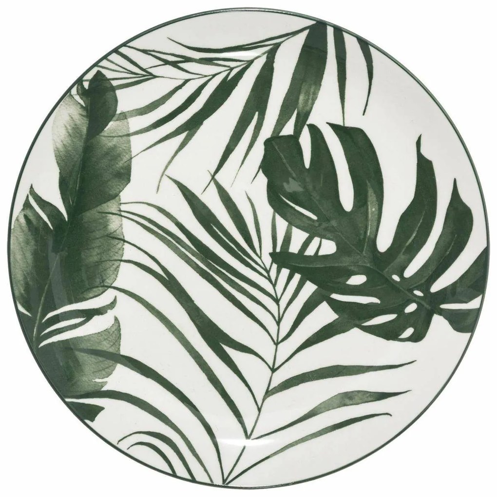Porcelánový talíř Leafs, (fi) 26 cm, listy, sada 6ks