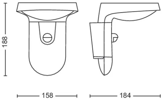 Philips - LED Solární nástěnné svítidlo se senzorem TYLA LED/1,2W/4V 3000K IP44