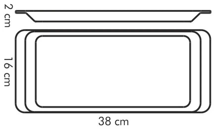 TESCOMA Podnos servírovací GUSTITO 38 x 16 cm