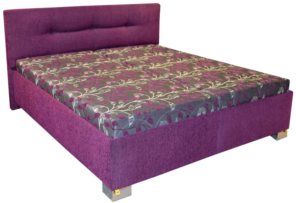 Čalouněná postel Izidora 180x200 fialová
