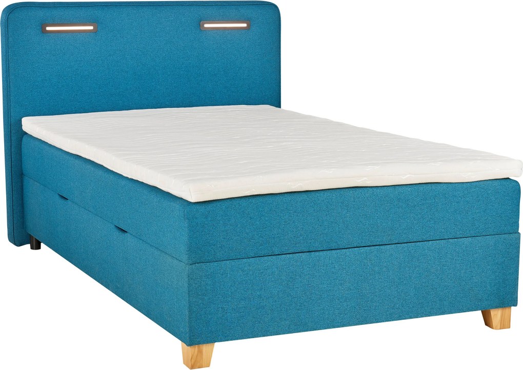XXXLutz AMERICKÁ POSTEL, 100/200 cm, tyrkysová Moderano - Dětské pokoje sestavy - 000504000302