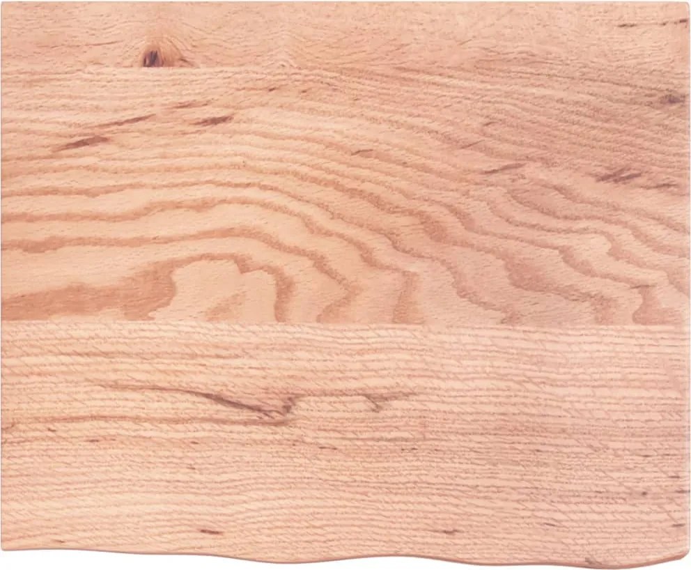 Koupelnová deska hnědá 60x50x(2-6) cm ošetřený masivní dřevo 3156109