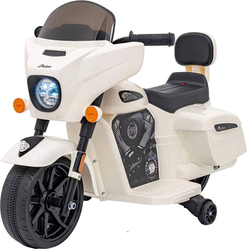Ramiz Dětská motorka Chopper INDIAN bílá