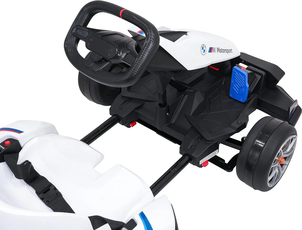 Ramiz BMW motokára s funkcí driftu bílá