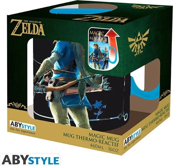 Hrnek Abysse Corp The Legend of Zelda - Breath of the Wild (měnící se motiv) 460 ml Vícebarevná