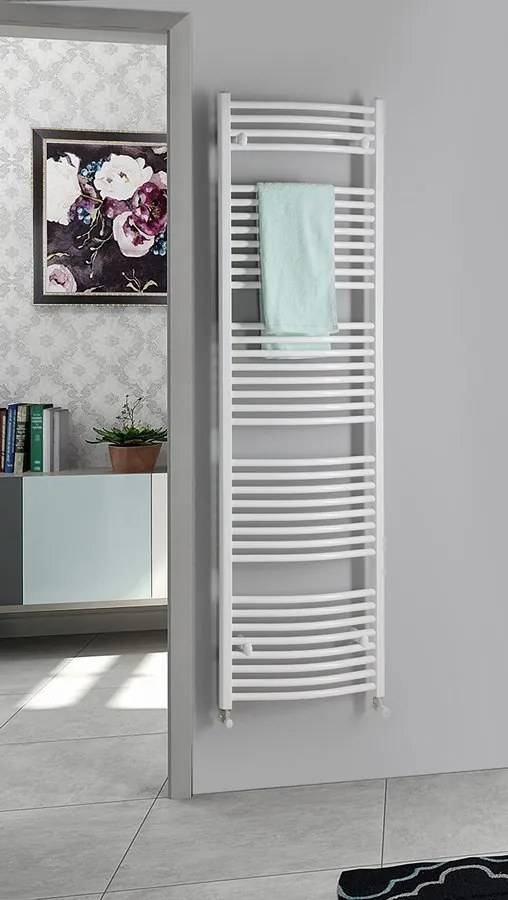 Aqualine Aqualine, DIRECT topné těleso s bočním připojením 450x1680 mm, černá matná, ILR64B