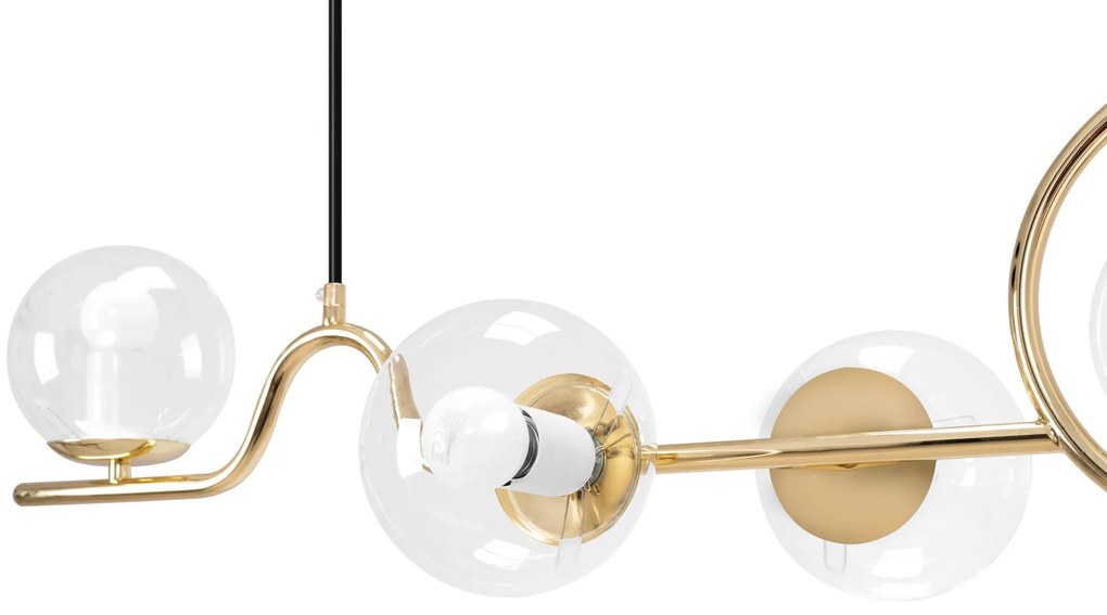 Toolight, stropní svítidlo 5xE27 APP1023-5CP, zlatá, OSW-05560