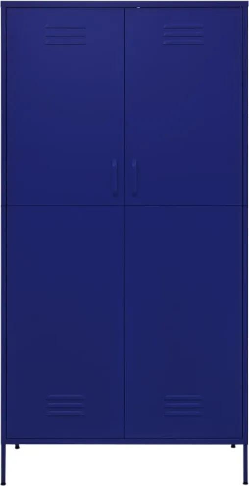 vidaXL Šatní skříň 90 x 50 x 180 cm ocel [336244] Barva: antracitová