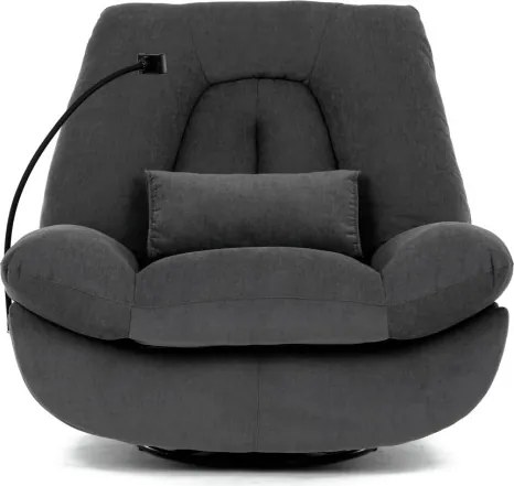 Polohovací křeslo šedé, elektrické TV-7089 GREY2