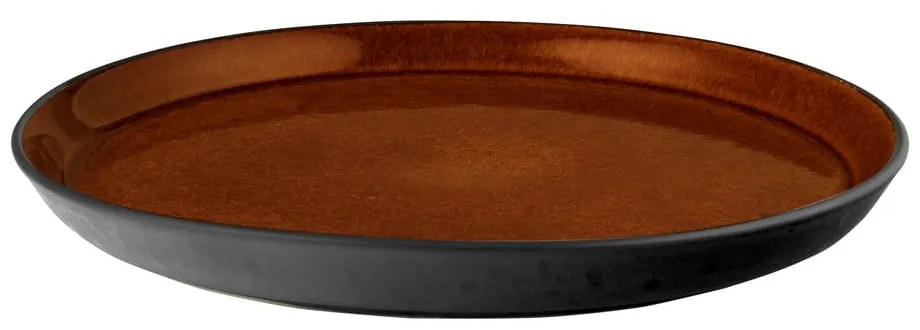 Černý/jantarový talíř z kameniny ø 27 cm Gastro Black/Amber – Bitz