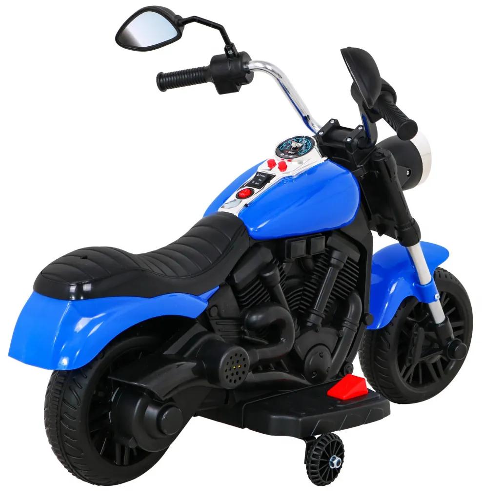 Dětská elektrická motorka Chopper V-Max Modrá