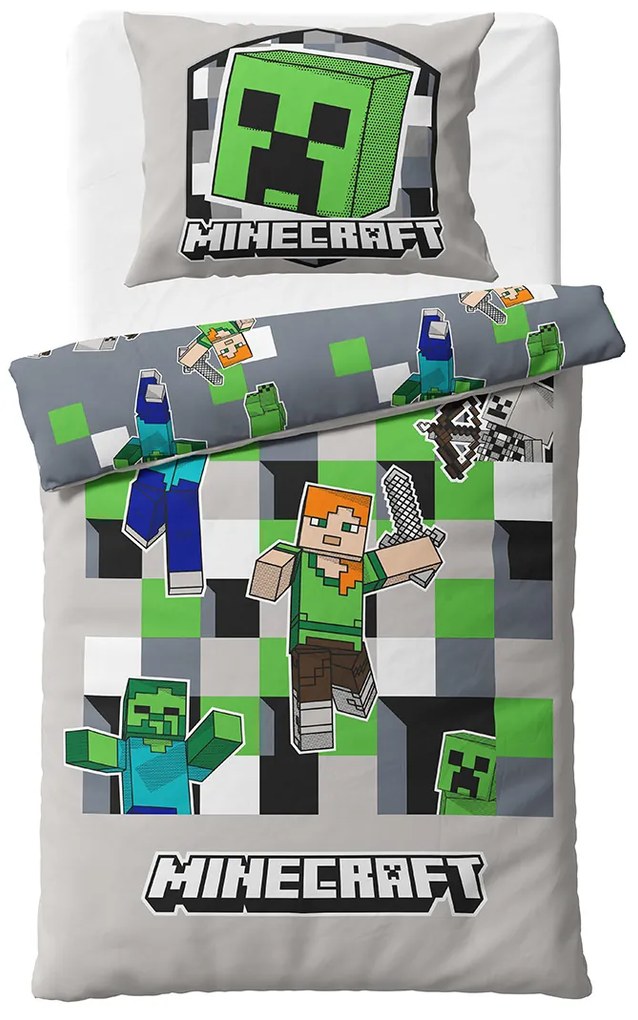 Dětské povlečení Minecraft Objev svůj Svět