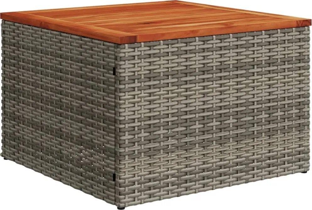 8dílná zahradní sedací souprava s poduškami šedá polyratan 3226648