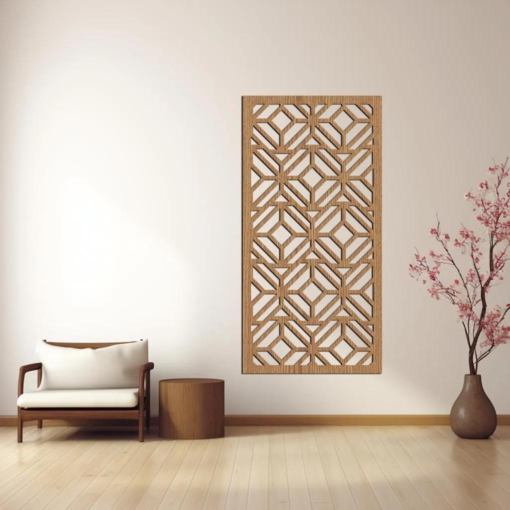 dřevo života Dřevěný dekorační panel na zeď CROSS Rozměry (cm): 30x60, Barevný vzor: Javor