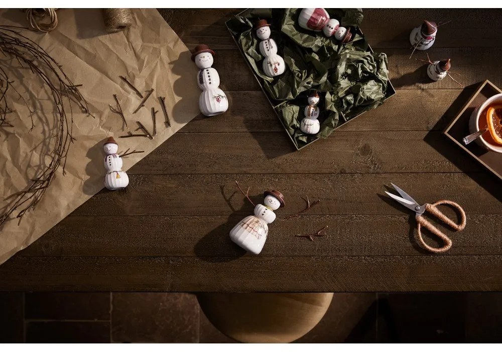 Porcelánová vánoční figurka (výška 11,5 cm) Hammershøi Snowman – Kähler Design