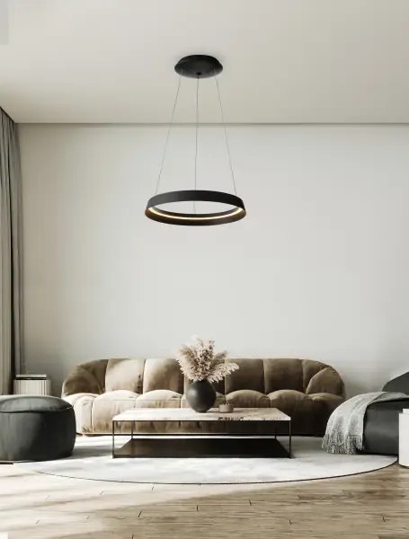 LED stmívatelné černé designové svítidlo Ormi 150