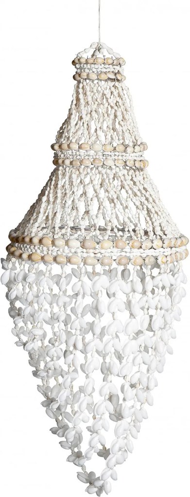 Tine K Home Závěsná lampa - Day by Sea 60 cm, béžová barva, bílá barva, přírodní barva