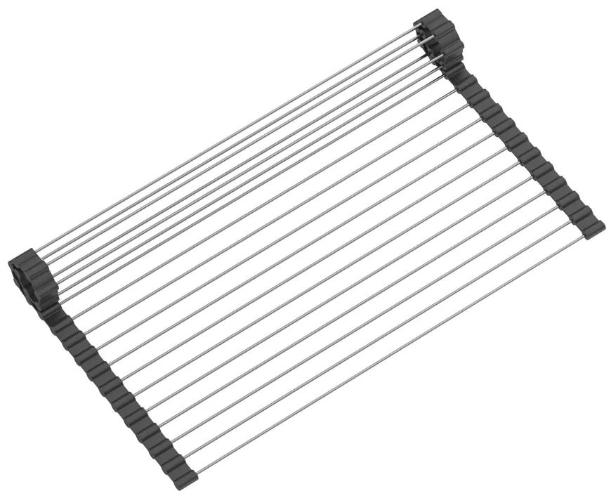 CERANO - Rolovací odkapávací rošt na dřez - nerez, silikon - 450x350 mm