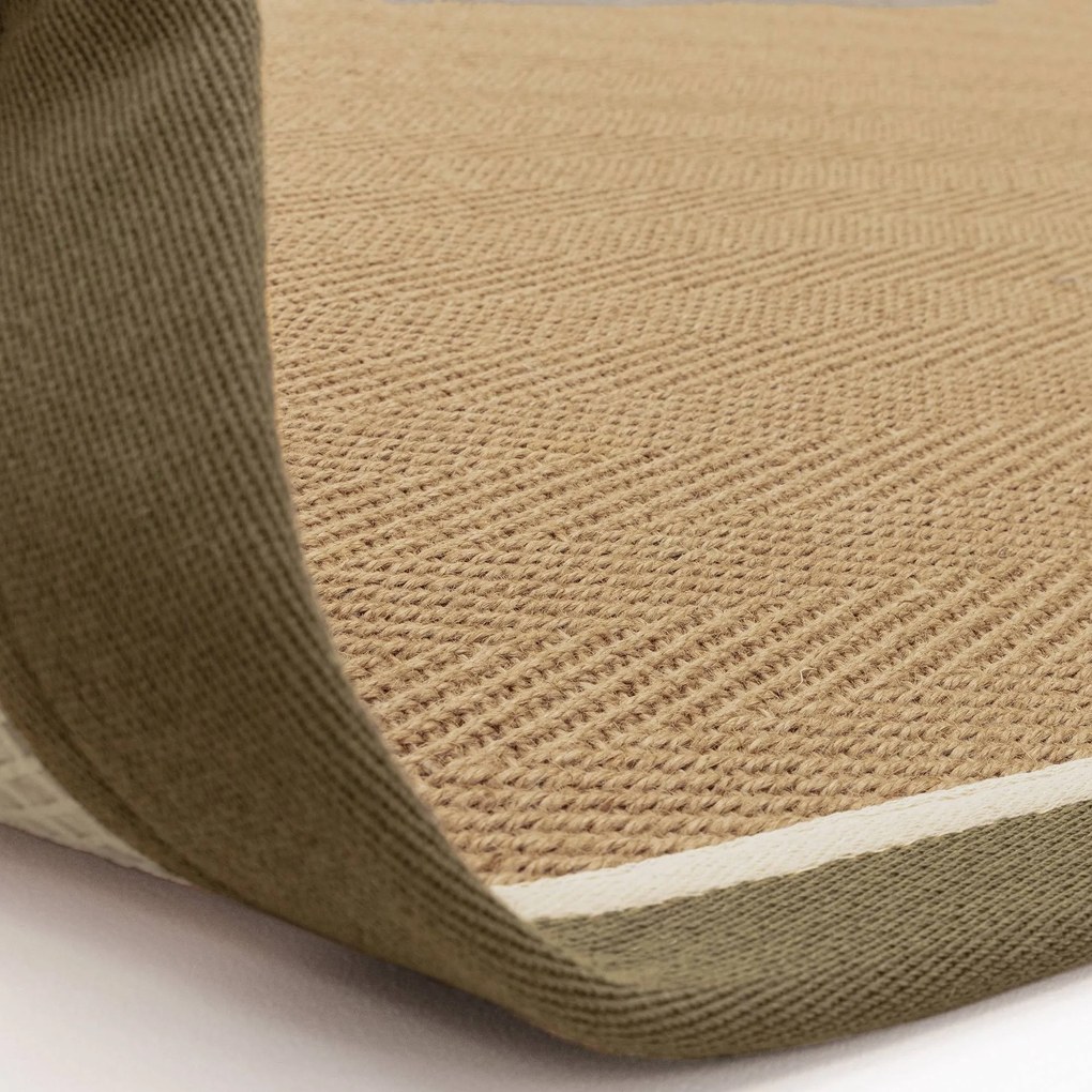 Tribeca Design Kusový koberec Woodkid Herringbone Khaki Rozměry: 120x170 cm
