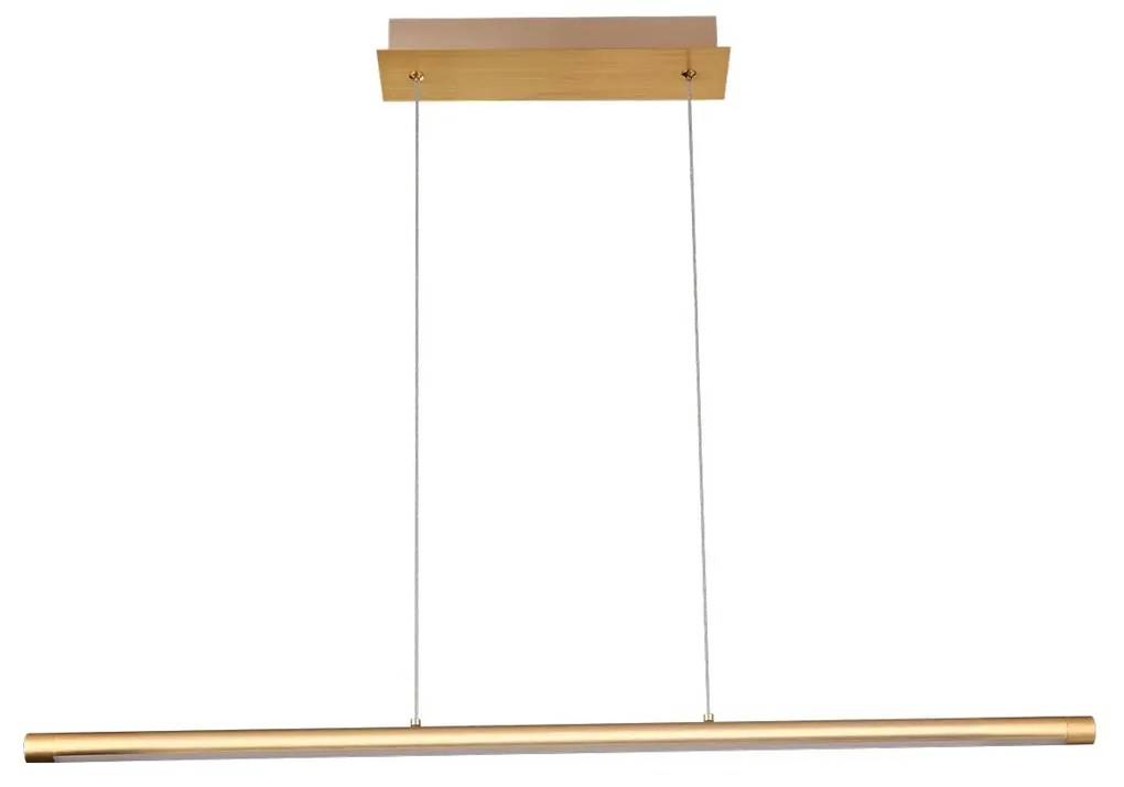 LED lustr na lanku Alamo 120 stmívatelný zlatá
