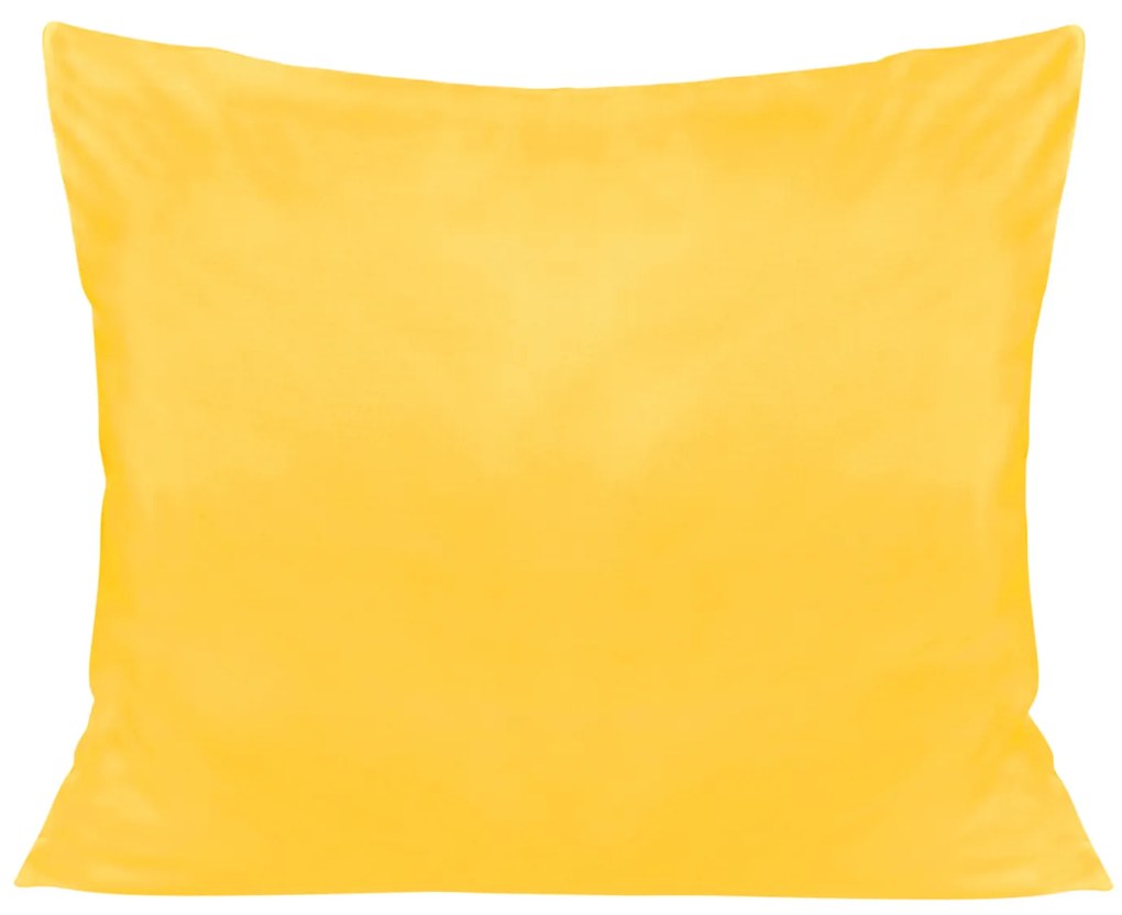 SATÉNOVÝ POVLAK NA POLŠTÁŘ 50X80 CM ŽLUTÁ