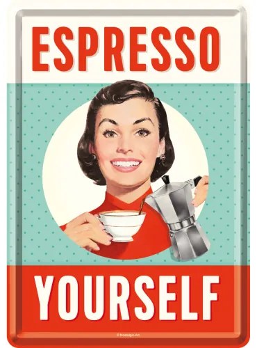 Postershop Plechová pohlednice - Espresso Yourself