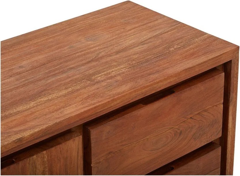 Komoda z masivu akácie v tmavě přírodní barvě 92x82x40 cm Simla – Premier Housewares