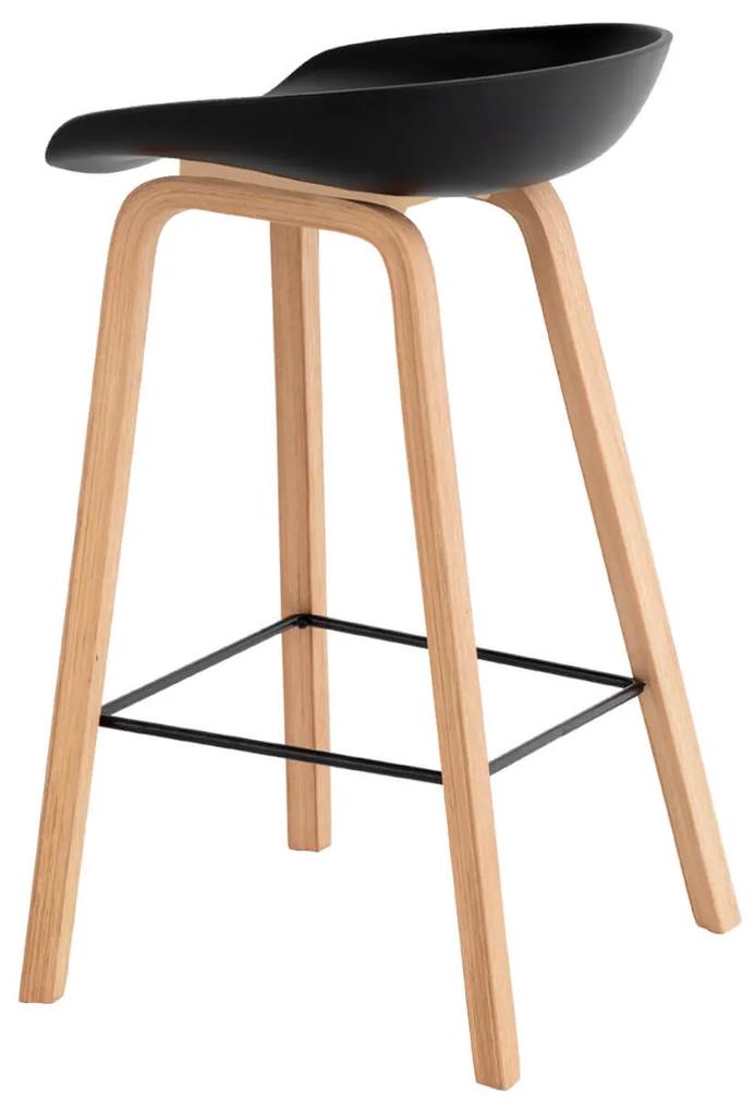 Barová židle rieno 66 cm černá MUZZA