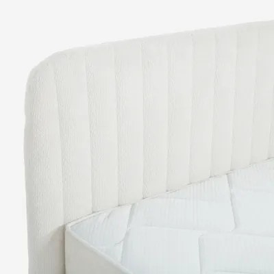 Postel boxspring VALO bílá 140x200