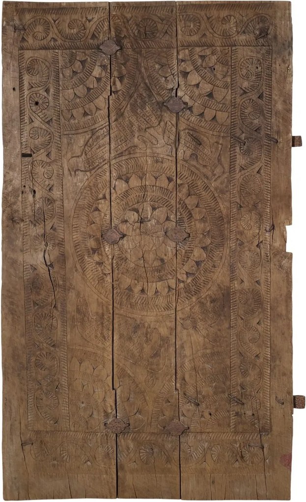 Unikátní dekorativní dveře z recyklovaného dřeva Grimaud Nature – 80*7*143 cm