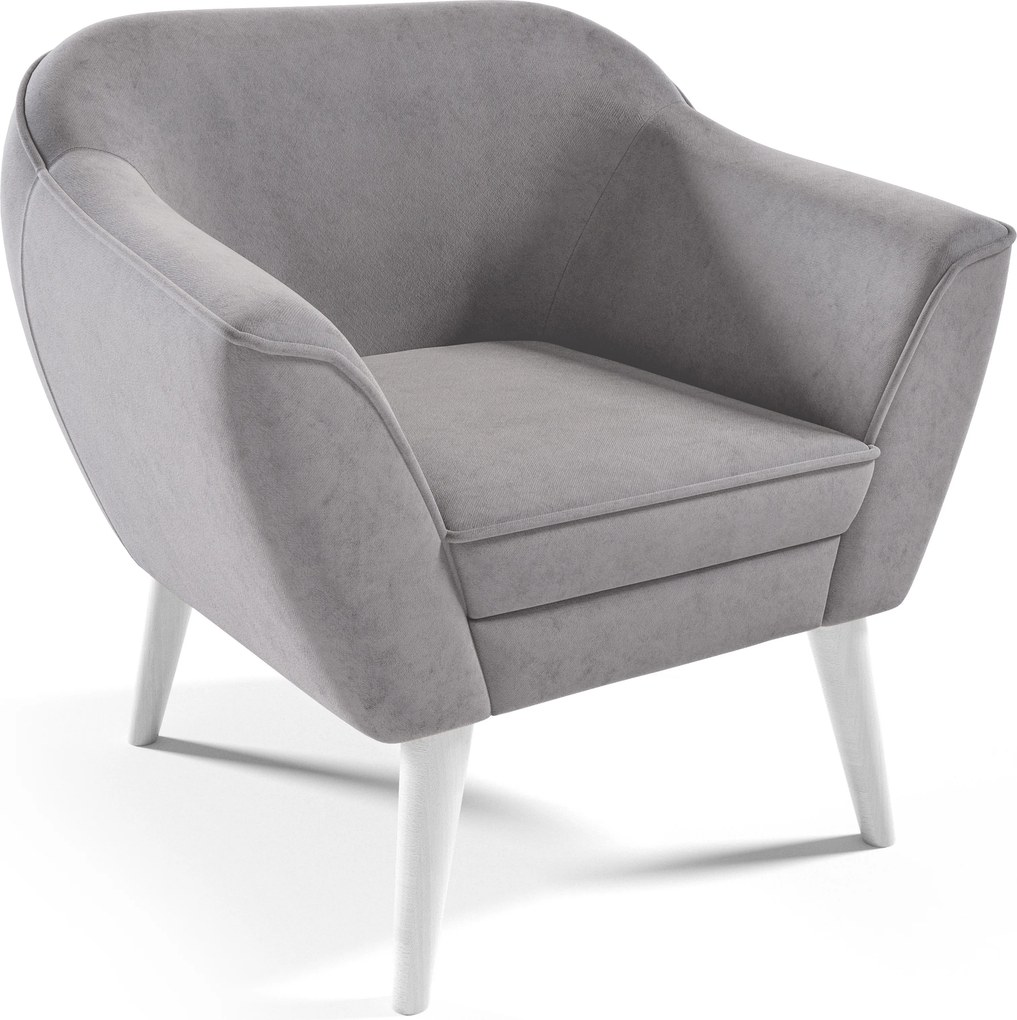 Eka Křeslo FLIX Látka Velutto: Skořicová (Velutto 33), Výběr nohou: Černé