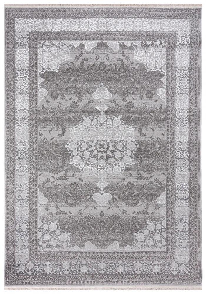 Kusový koberec Svaga šedo bílý 140x200cm