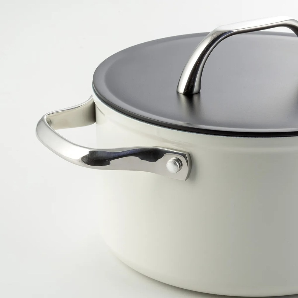 Hrnec s titanovým povrchem krémový Ø 20 cm - Saturn Terra Lunasol - 601308