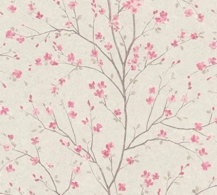 A.S. Création | Vliesová tapeta na zeď Metropolitan Stories 2 37912-1 | 0,53 x 10,05 m | bílá, krémová, hnědá, růžová