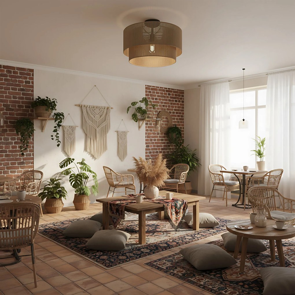 Toolight Stropní LED osvětlení BOHO D16 APP1838-1F hnědá