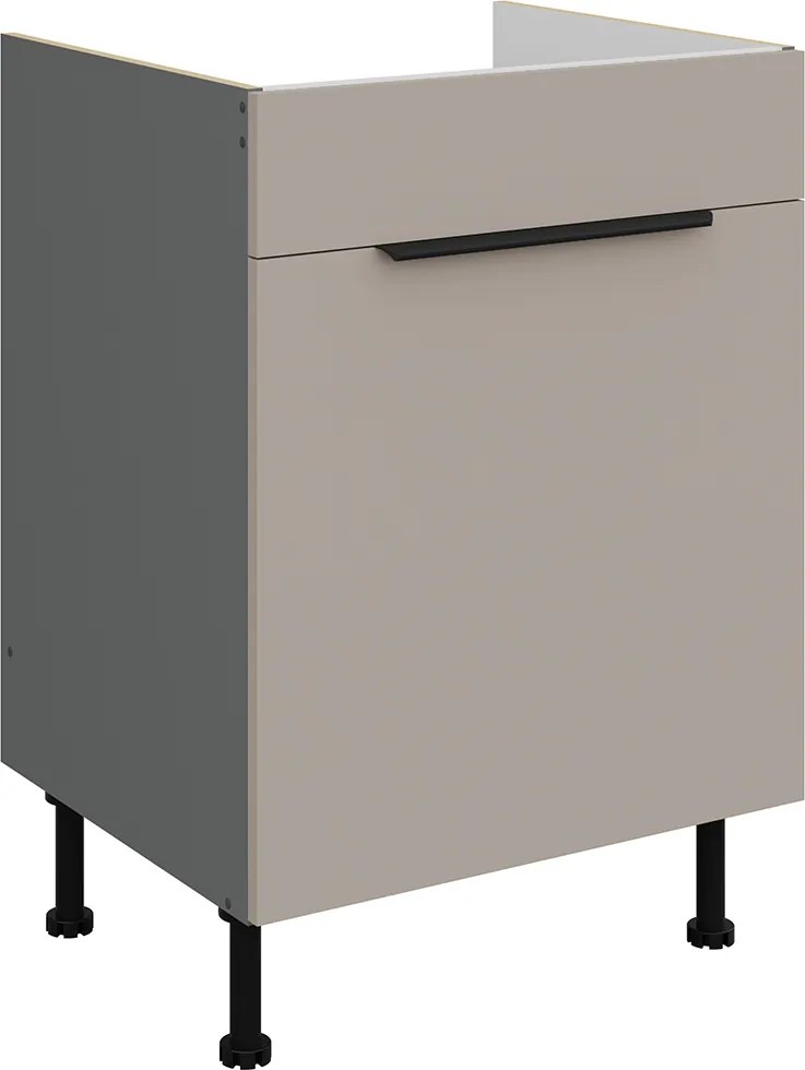 ARIA ta | dolní skříňka 60 ZL 1S dřezová | 60 cm | PREMIUM BOX | antracit/béžová