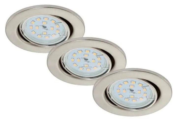 Briloner 7220-032-SADA 3x LED Koupelnové podhledové svítidlo FIT 1xGU10/5W/230V