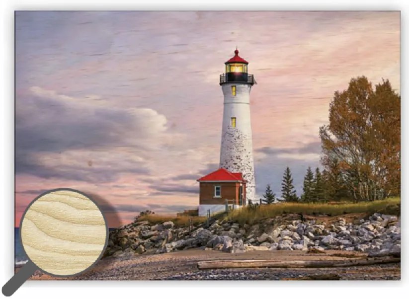 Helma 365, Dřevěný obraz na stěnu Lighthouse (maják)
