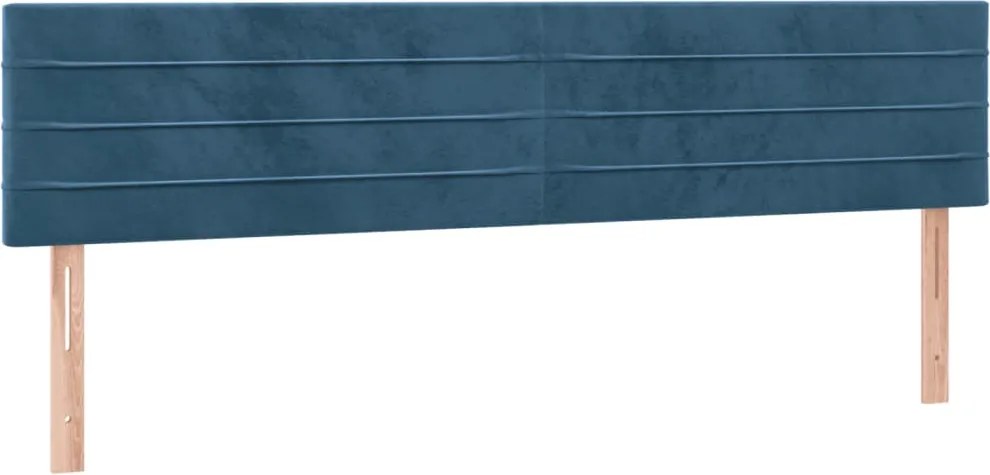 Box spring postel s matrací tmavě modrá 120x190 cm samet 3270005